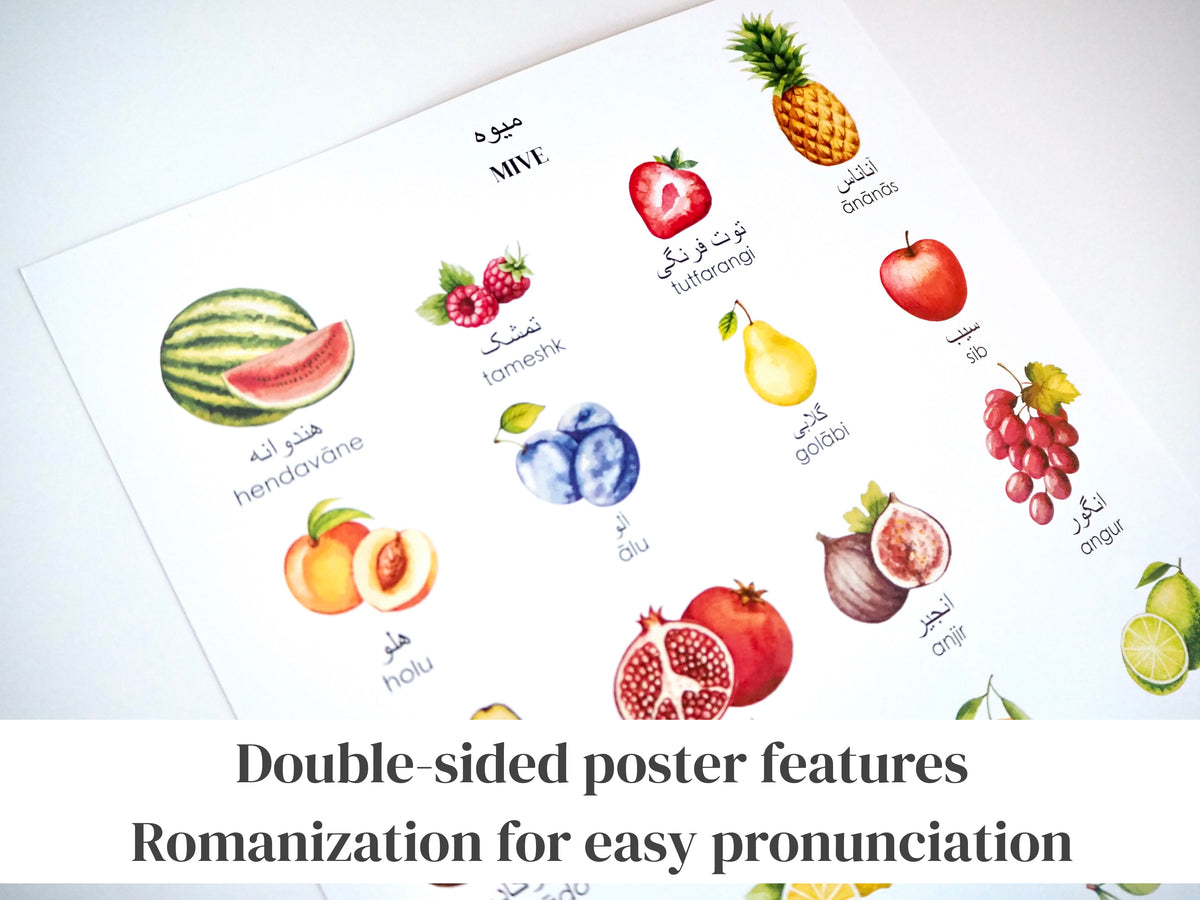 Persian / Farsi Fruit Learning Set – Little Persian